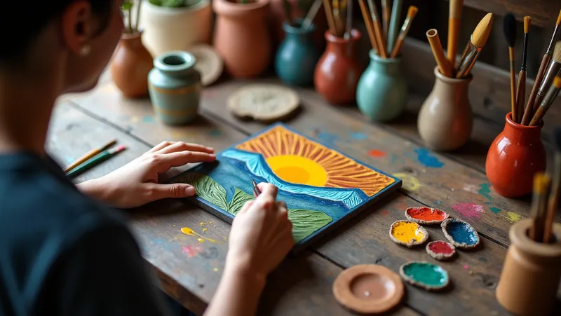 Cómo pintar tejas decorativas para embellecer tu hogar